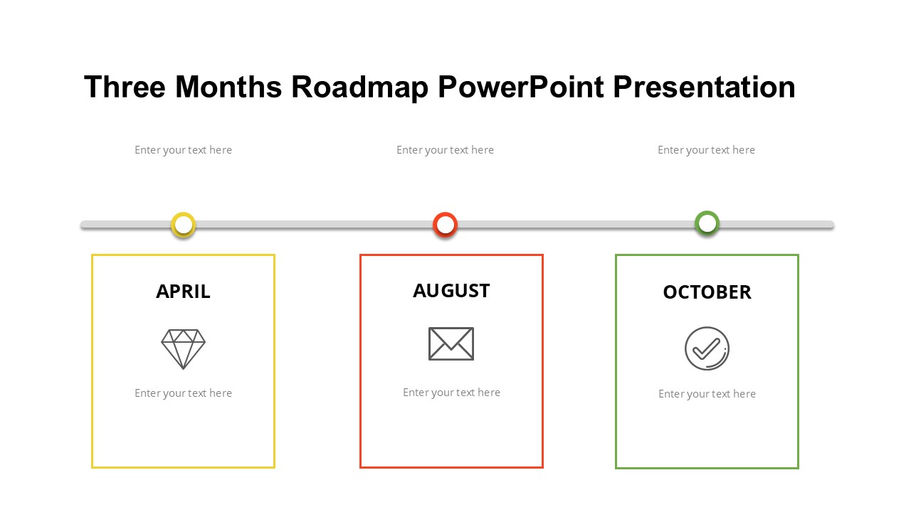 Three Months Roadmap PowerPoint Presentation - PPTUniverse