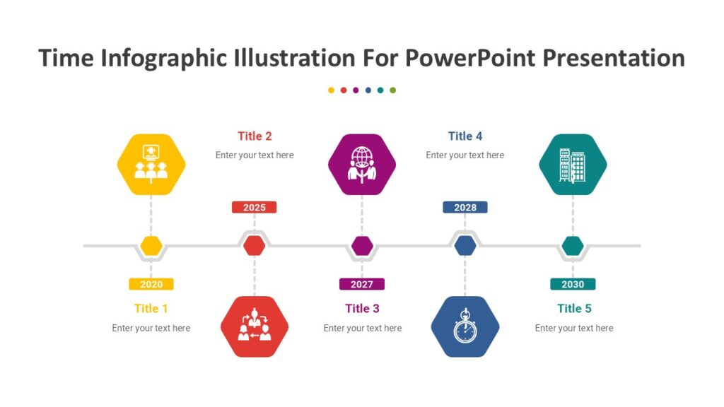 Time Infographic Illustration For PowerPoint Presentation - PPTUniverse