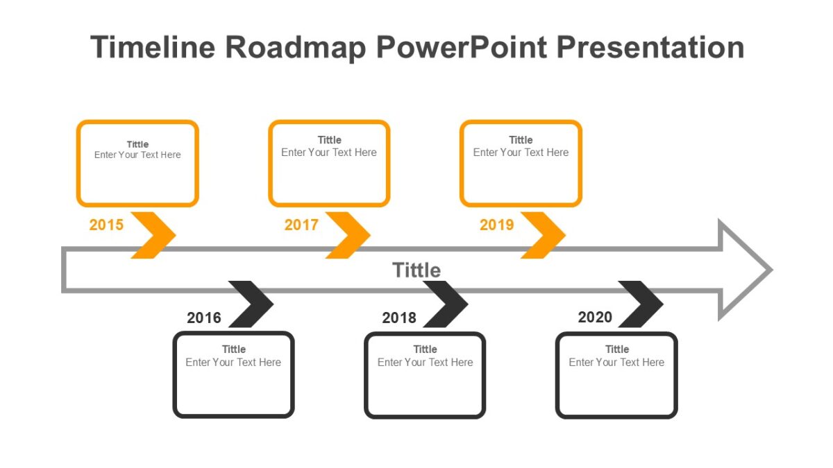 Timeline Roadmap PowerPoint Presentation : 100% Editable PPTx