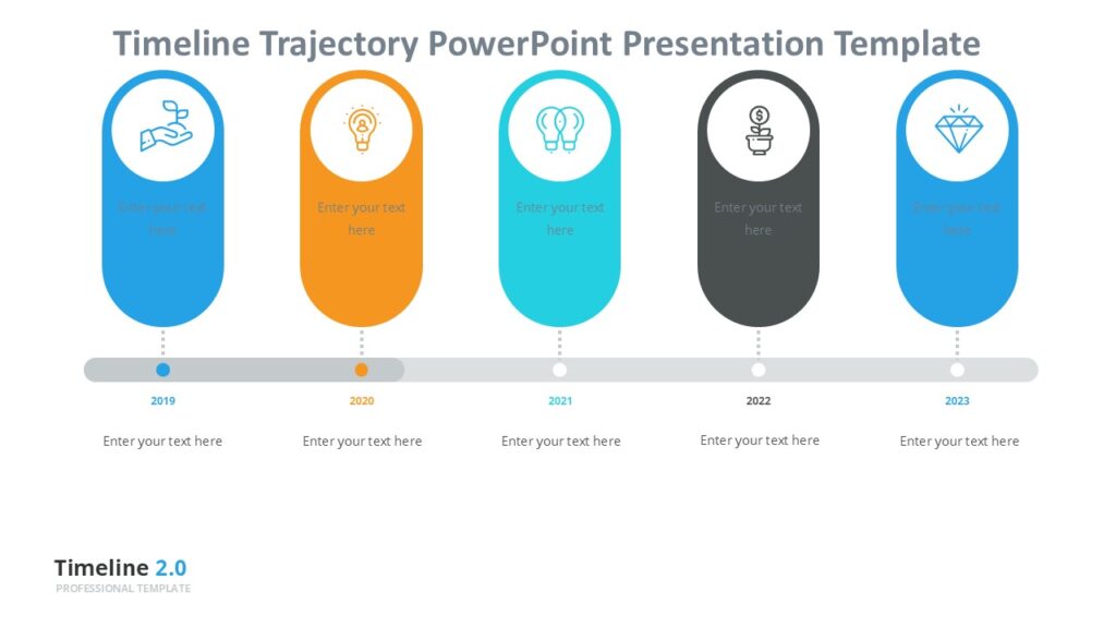 Timeline Trajectory PowerPoint Presentation Template - PPTUniverse