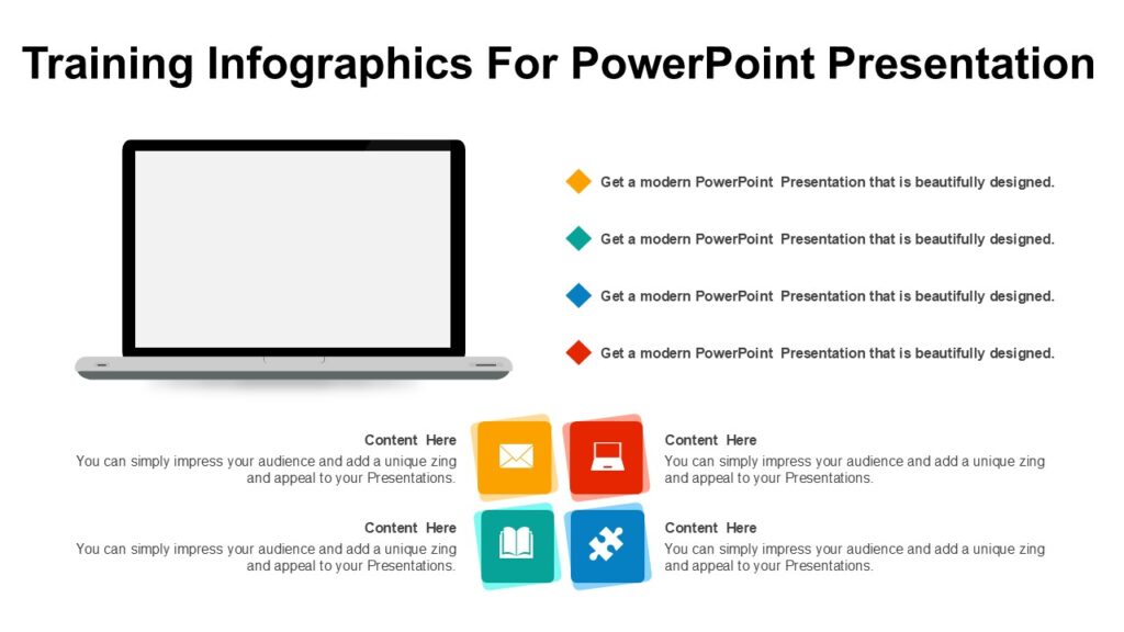 Training Infographics For PowerPoint Presentation : 100% Editable PPTx