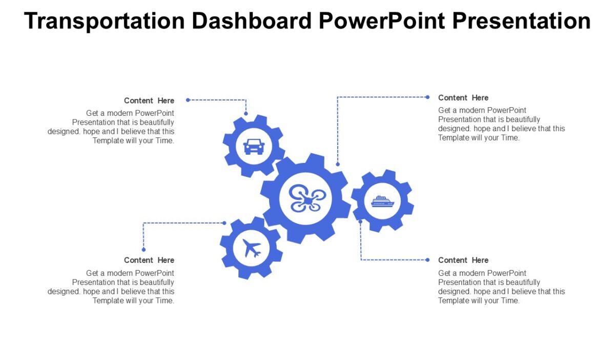 Transportation Dashboard PowerPoint Presentation - PPTUniverse