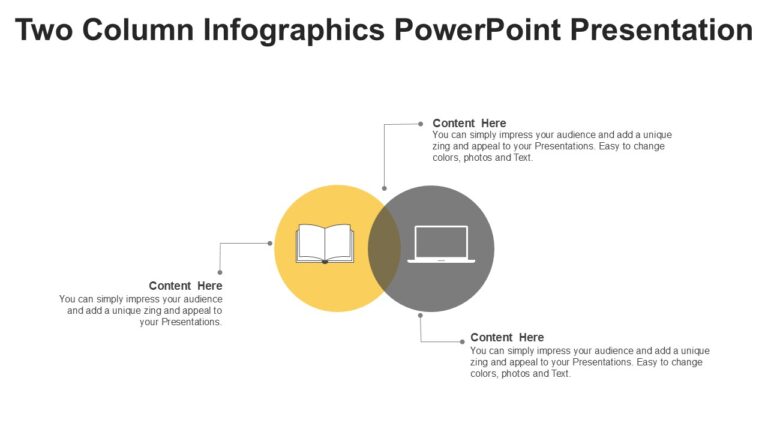 Two Column Infographics PowerPoint Presentation - PPTUniverse