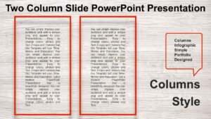 Two Column Slide PowerPoint Presentation : 100% Editable PPTx