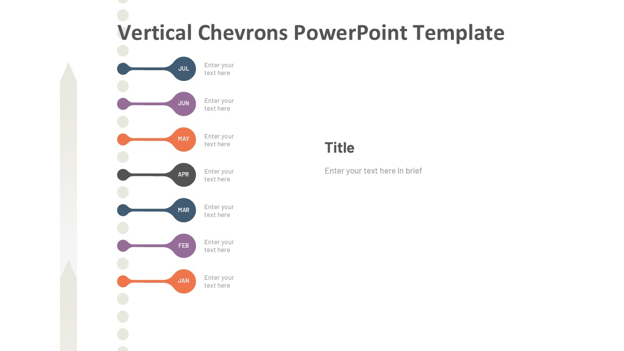 Vertical Chevrons PowerPoint Template - PPTUniverse