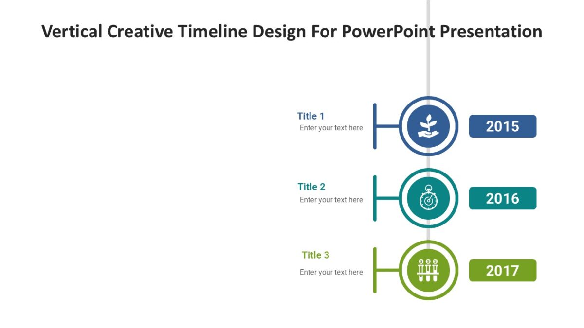 Vertical Creative Timeline Design For PowerPoint Presentation - PPTUniverse