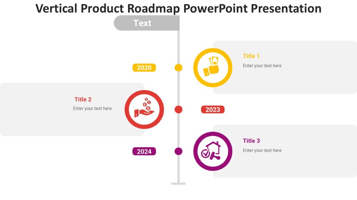 Vertical Product Roadmap PowerPoint Presentation - PPTUniverse