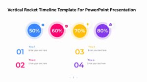 Vertical Rocket Timeline Template For PowerPoint Presentation - PPTUniverse