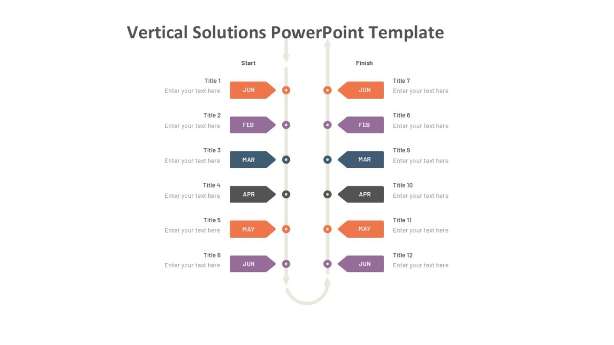 Vertical Solutions PowerPoint Template - PPTUniverse