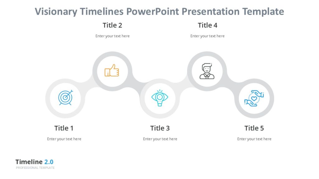 Visionary Timelines PowerPoint Presentation Template : 100% Editable PPTx