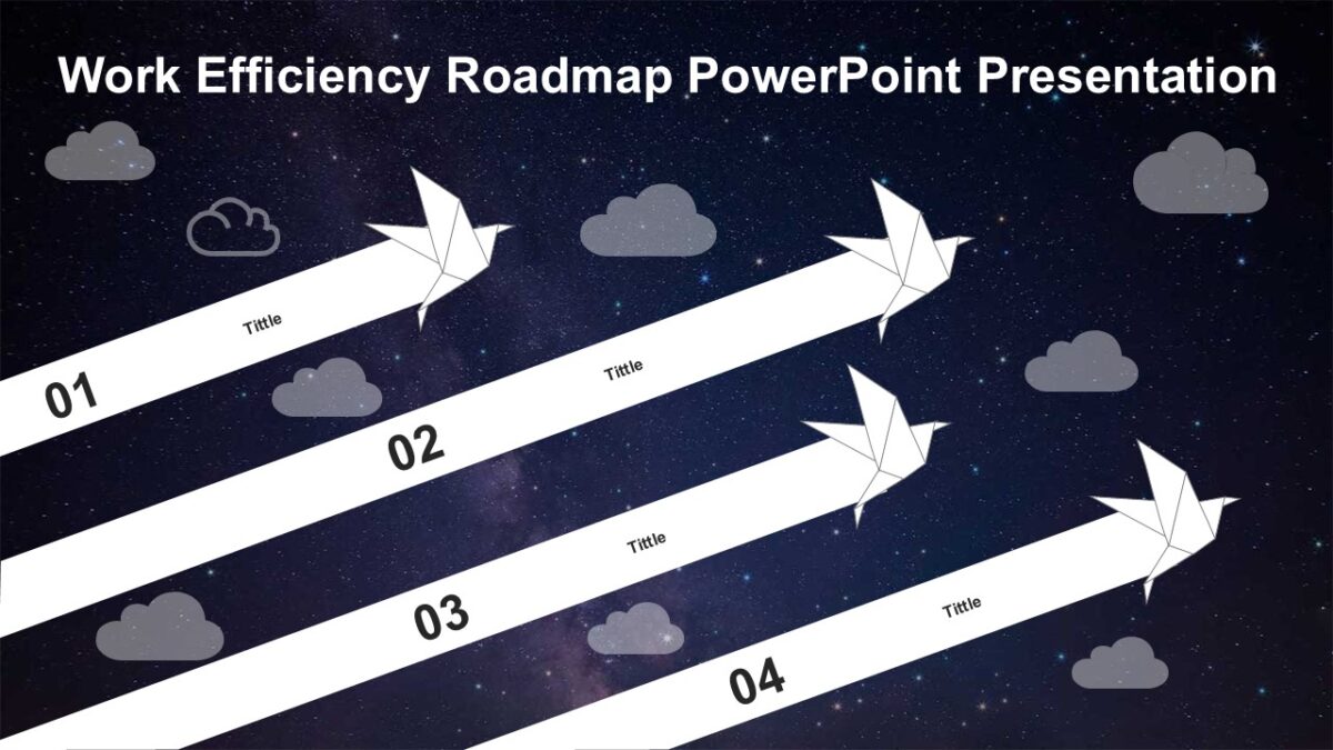 Work Efficiency Roadmap PowerPoint Presentation - PPTUniverse