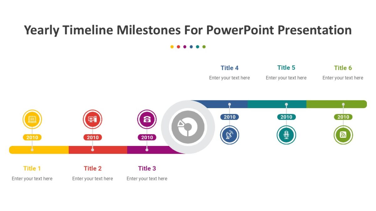 Yearly Timeline Milestones For PowerPoint Presentation - PPTUniverse