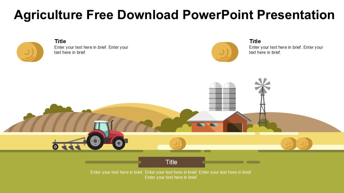 Agriculture Free Download PowerPoint Presentation : 100% Editable PPTx