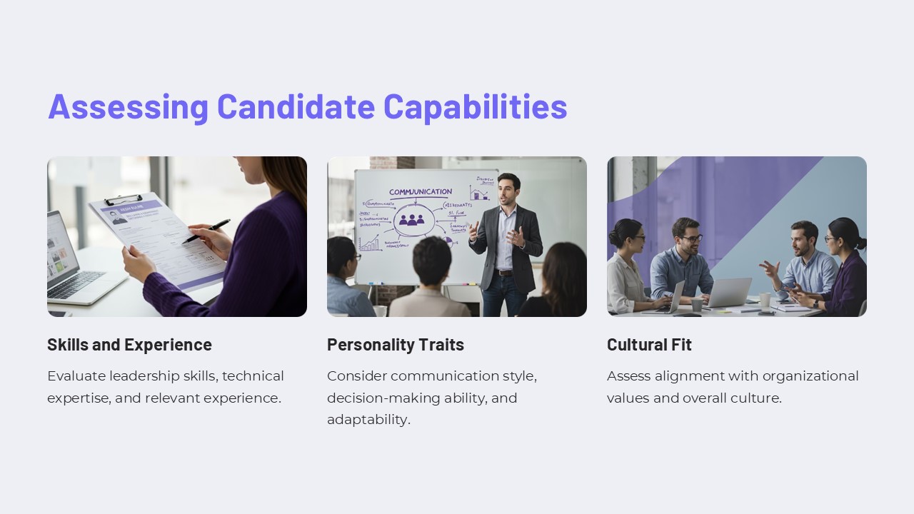 Assessing Candidate Capabilities Powerpoint Presentation Pptuniverse