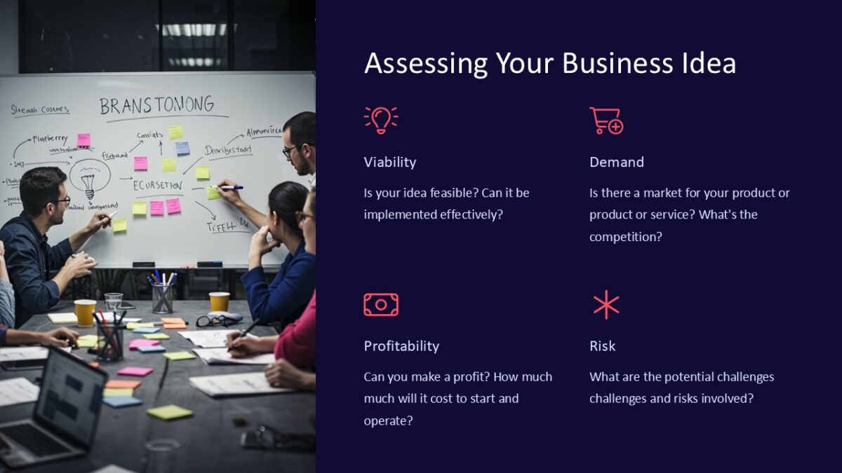 Assessing Your Business Idea PowerPoint Presentation : 100% Editable PPTx