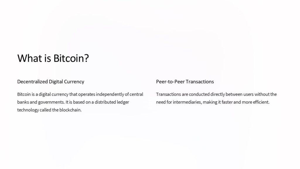 Bitcoin Crypto Currency PowerPoint Template - PPTUniverse