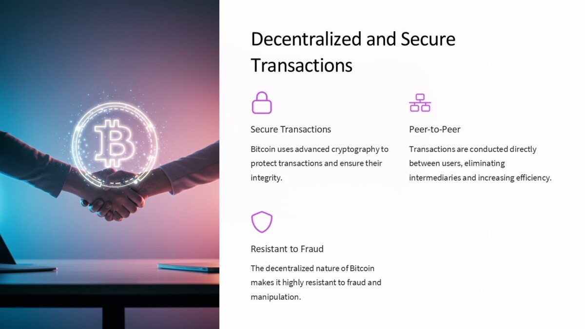 Bitcoin Crypto Currency PowerPoint Template - PPTUniverse