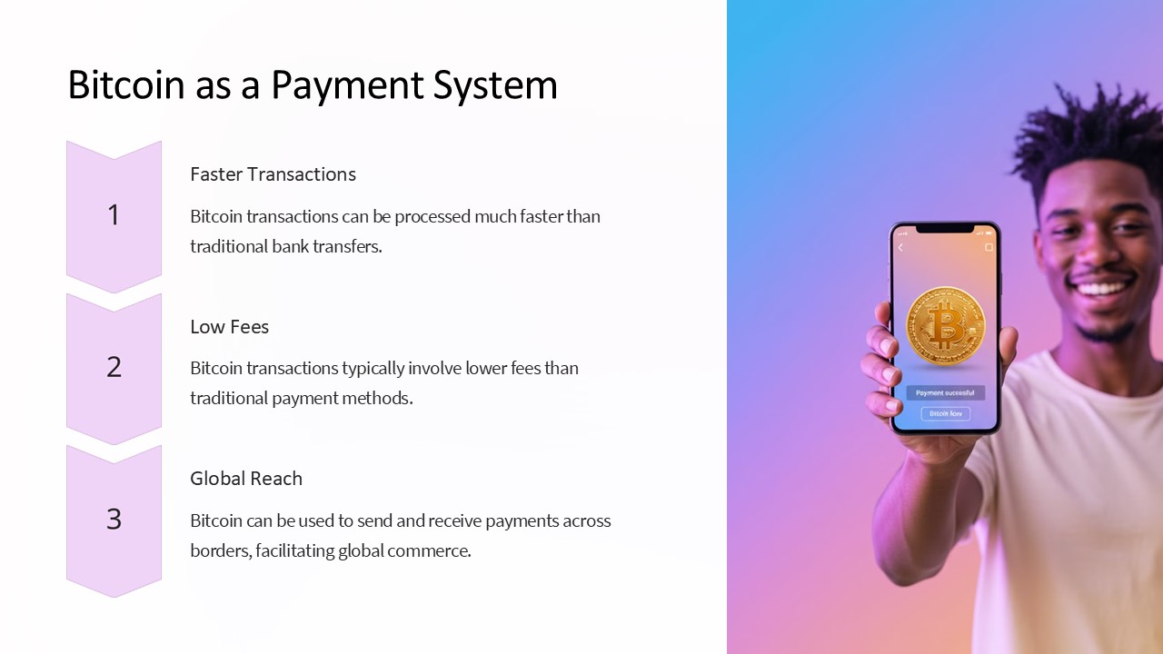 Bitcoin as a Payment System PowerPoint Presentation : 100% Editable PPTx