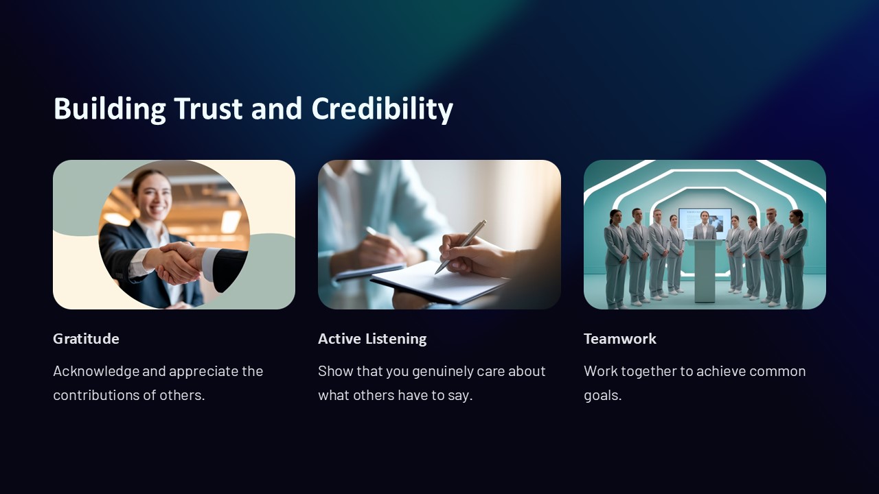 Building Trust and Credibility PowerPoint Presentation : 100% Editable PPTx