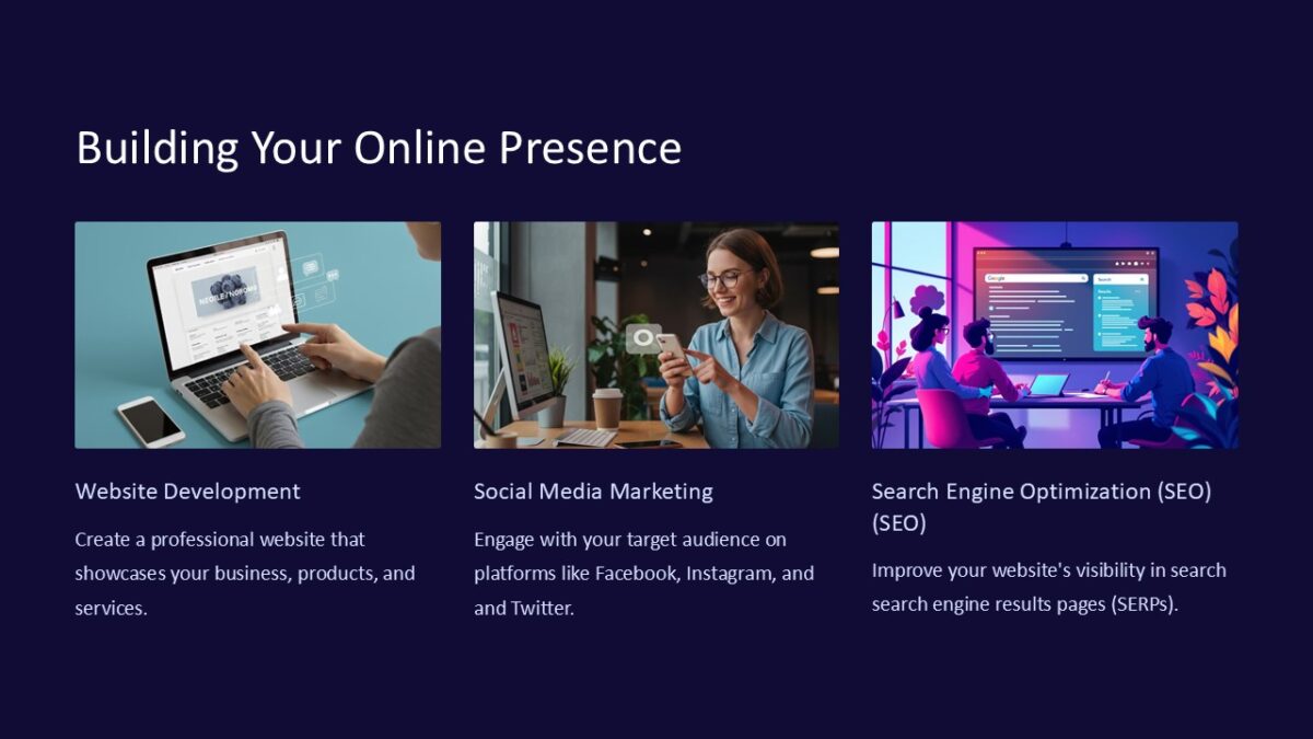 Building Your Online Presence PowerPoint Presentation : 100% Editable PPTx