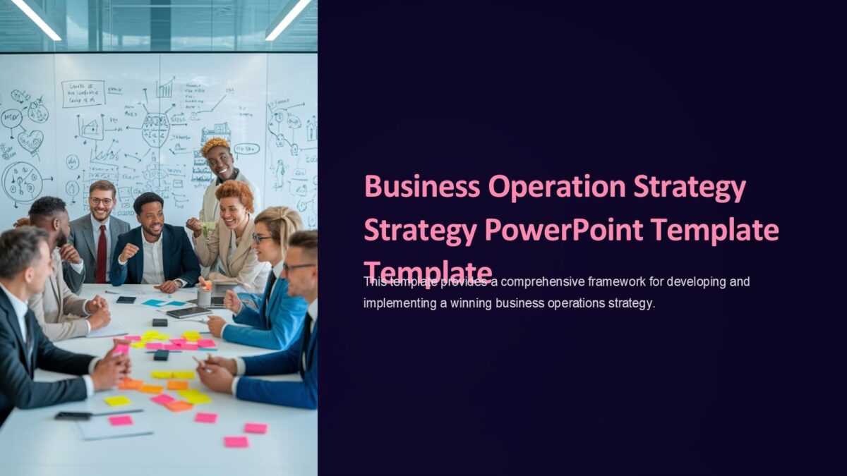 Business Operation Strategy PowerPoint Template : 100% Editable PPTx