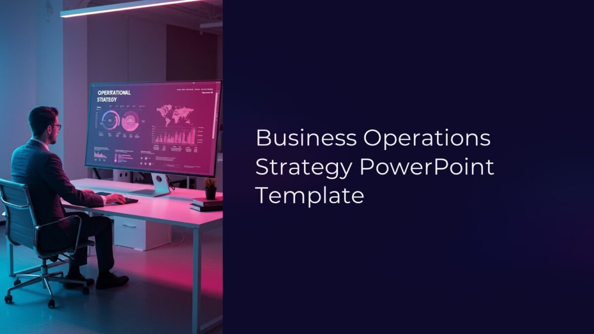Business Operations Strategy PowerPoint Template : 100% Editable PPTx