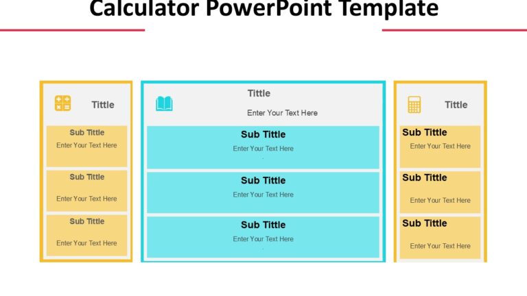 Calculator PowerPoint Template : 100% Editable PPTx