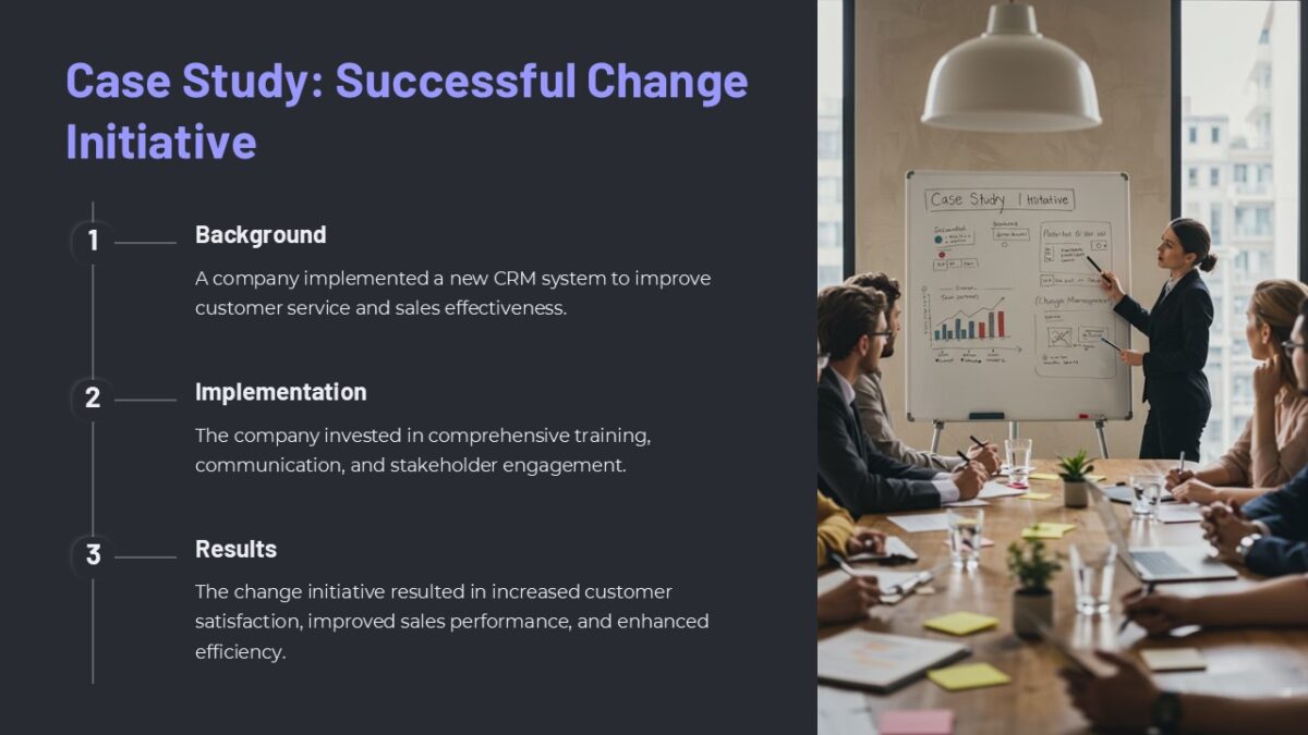 Case Study Successful Change Initiative PowerPoint Presentation : 100% ...