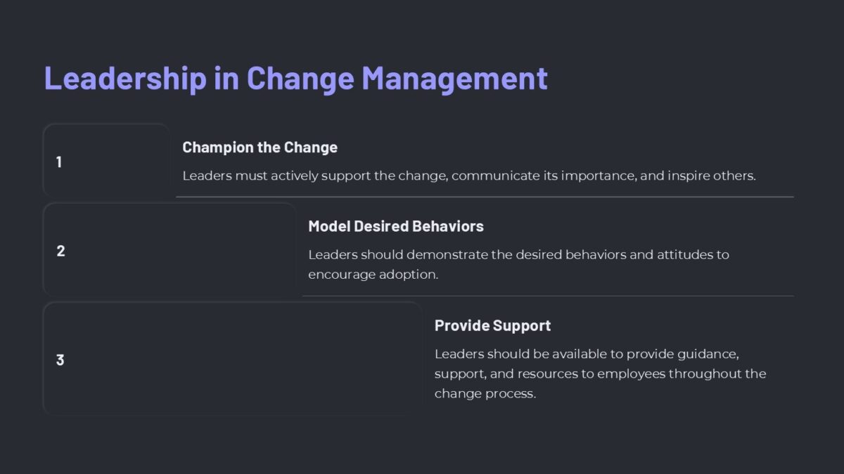 Change Management A Practical Guide : 100% Editable PPTx
