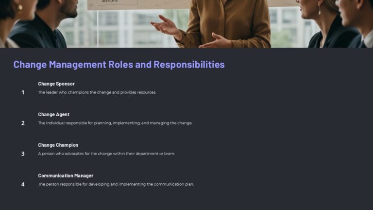 Change Management Roles and Responsibilities PowerPoint Presentation ...