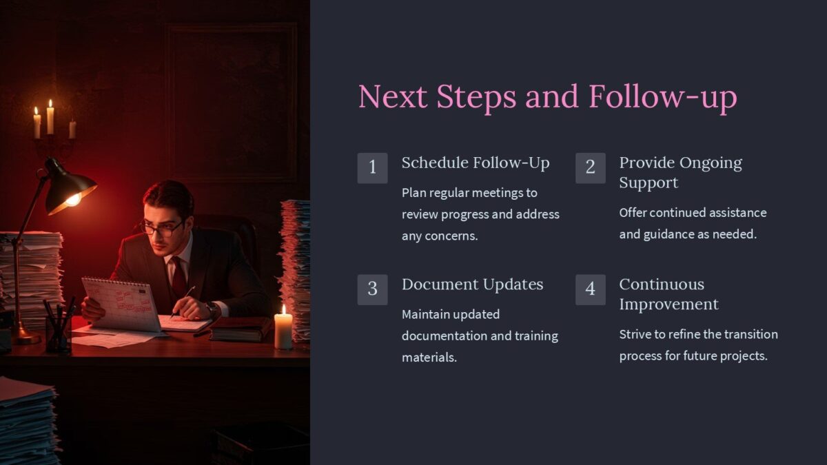 Client Transition Plan PowerPoint Template : 100% Editable PPTx