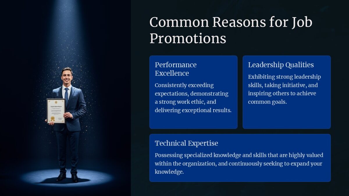 Common Reasons for Job Promotions PowerPoint Presentation : 100% ...