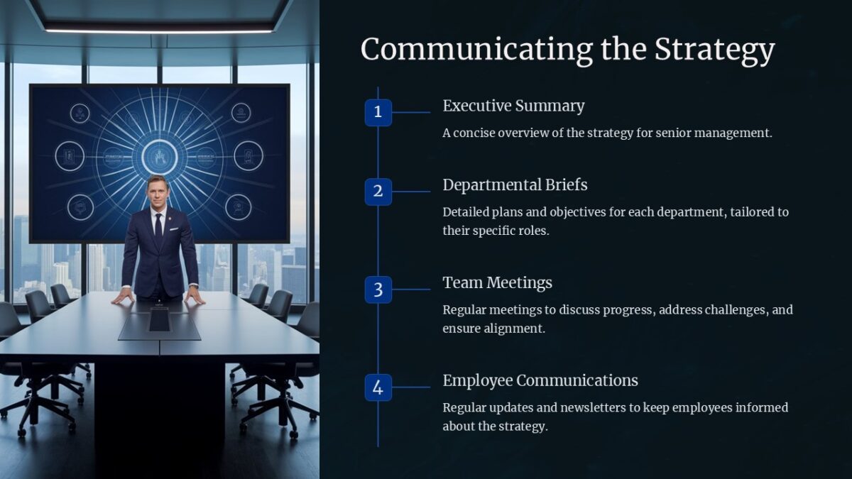 Communicating the Strategy PowerPoint Presentation : 100% Editable PPTx