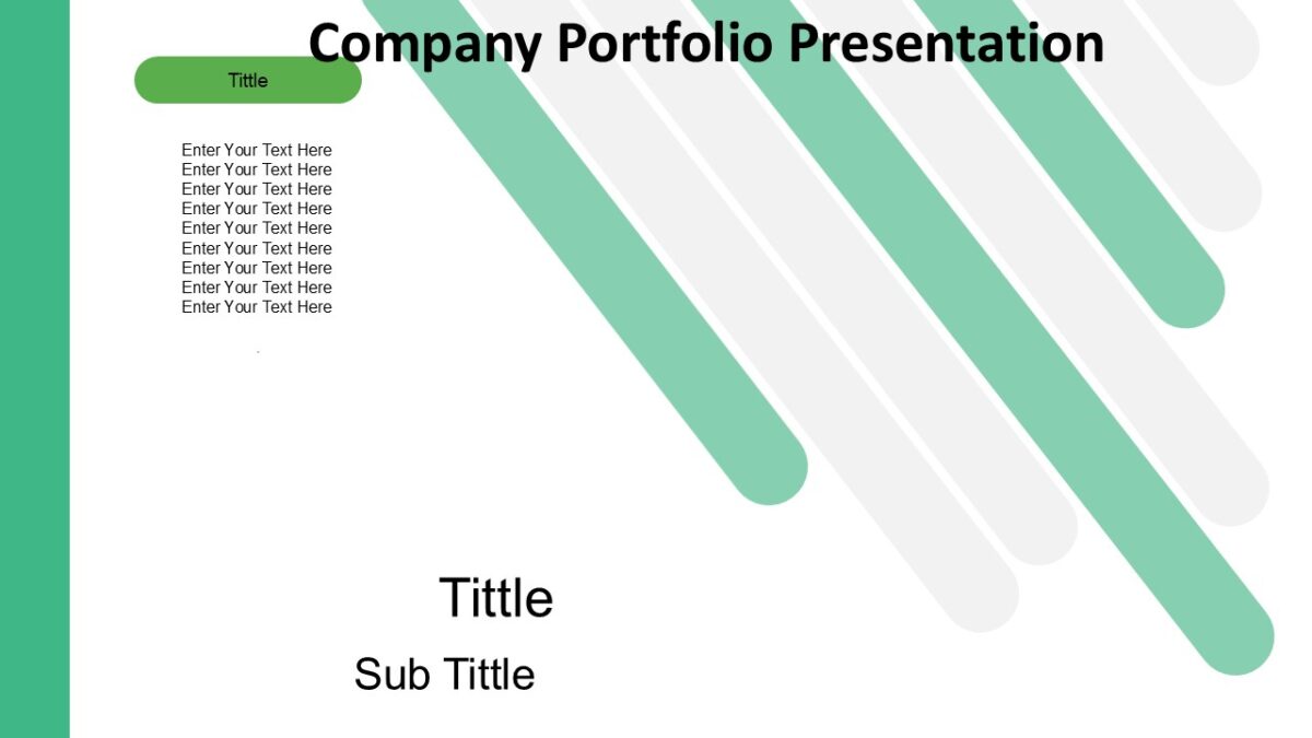 Company Portfolio Presentation : 100% Editable PPTx
