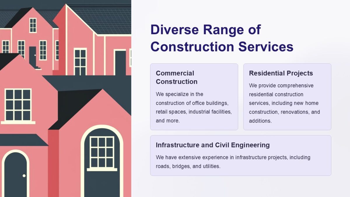 Construction Company Profile PowerPoint Template - PPTUniverse