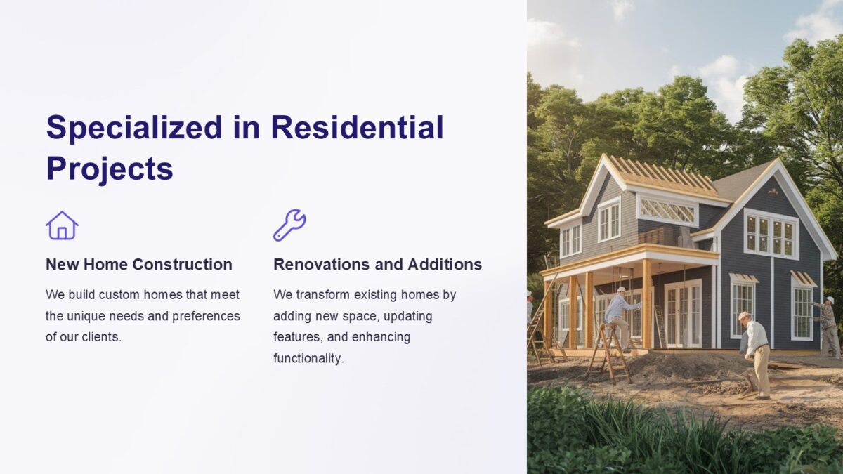 Construction Company Profile PowerPoint Template : 100% Editable PPTx