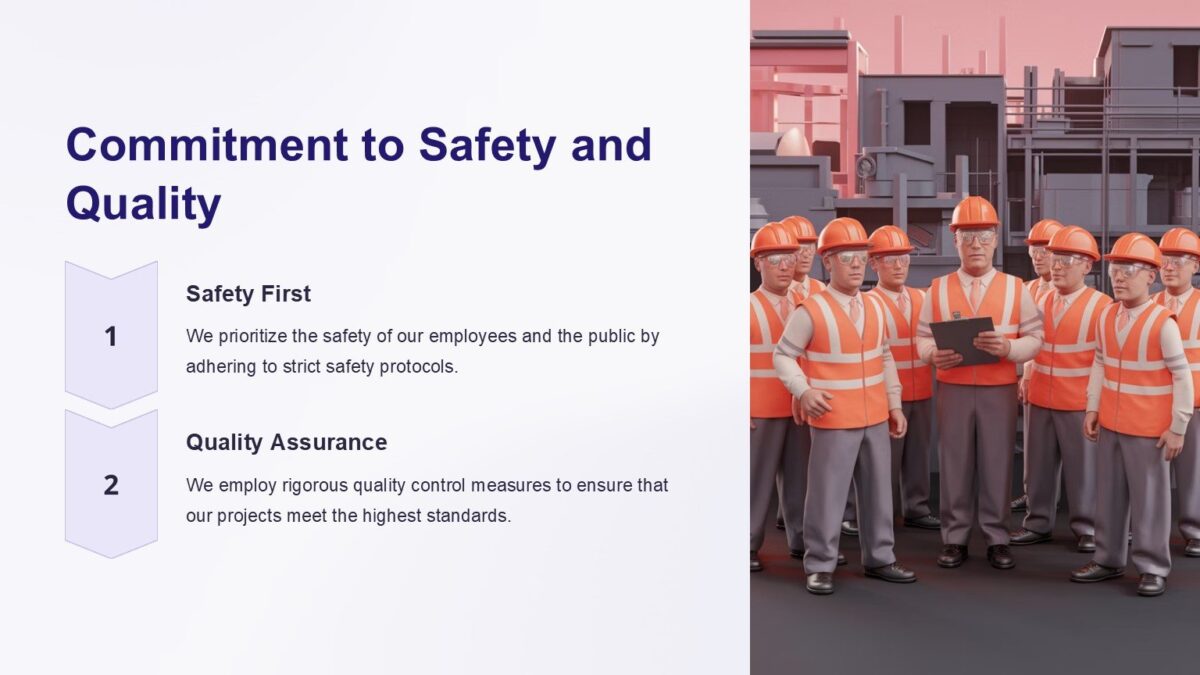 Construction Company Profile PowerPoint Template : 100% Editable PPTx