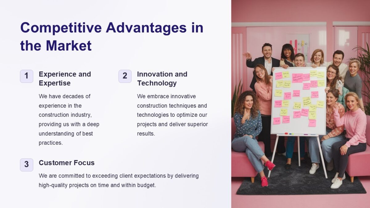 Construction Company Profile PowerPoint Template : 100% Editable PPTx