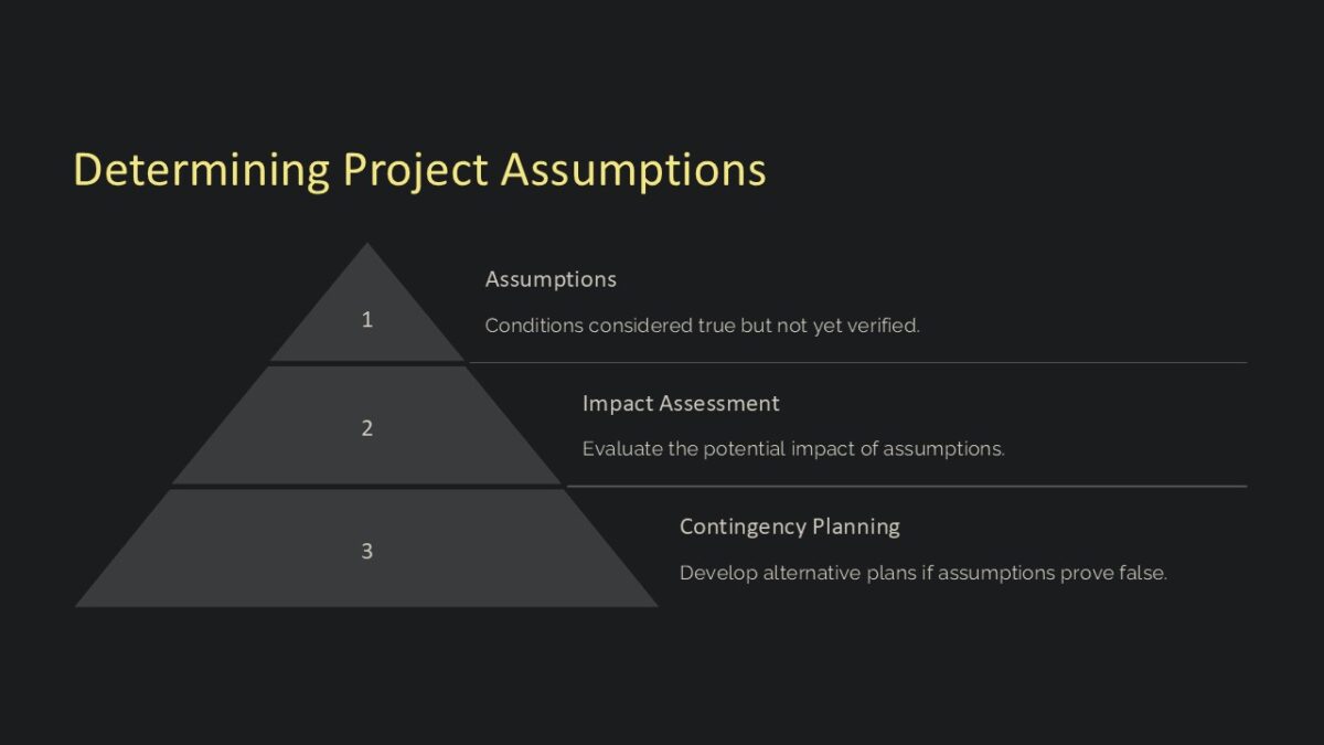 Determining Project Assumptions PowerPoint Presentation : 100% Editable ...