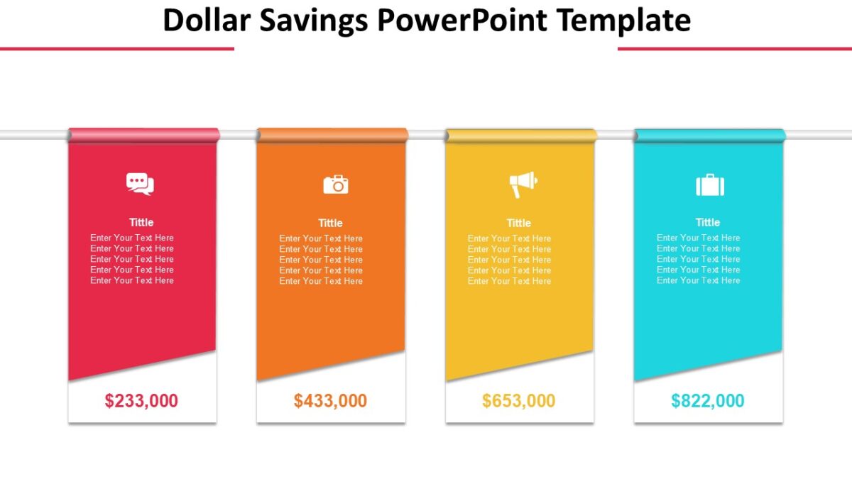Dollar Savings PowerPoint Template - PPTUniverse