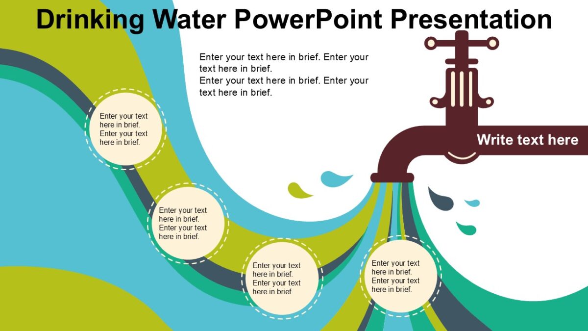 Drinking Water PowerPoint Presentation : 100% Editable PPTx