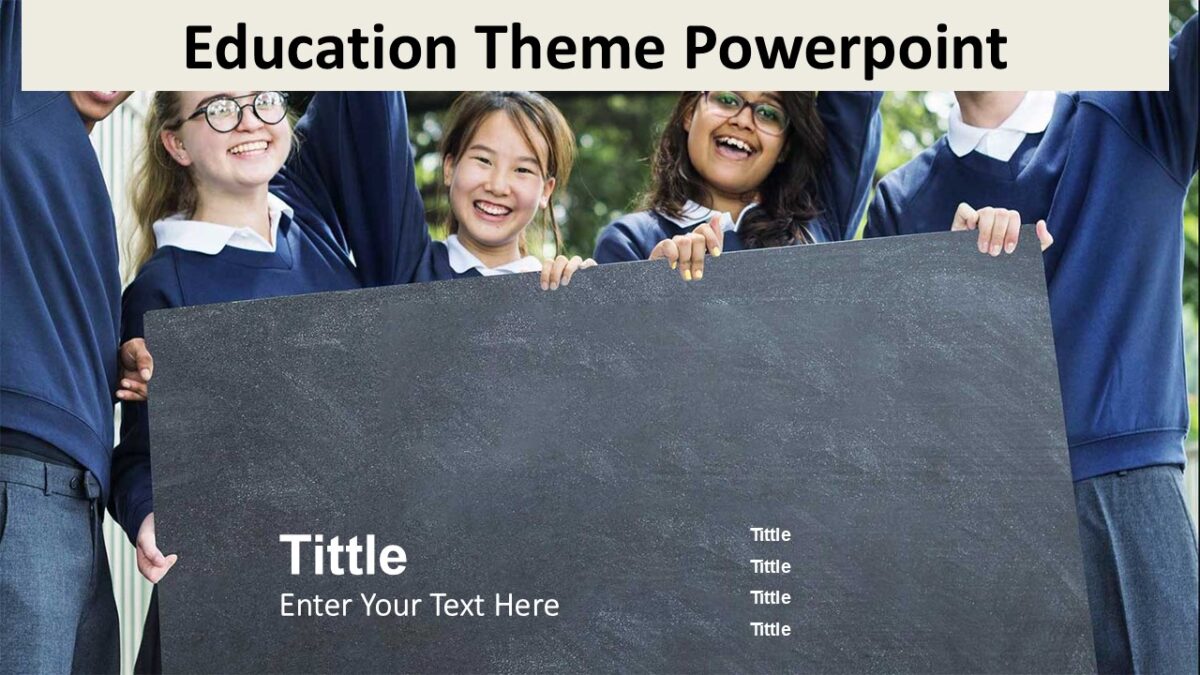 Education Theme Powerpoint : 100% Editable PPTx
