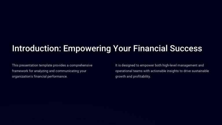 Financial Performance PowerPoint Template : 100% Editable PPTx