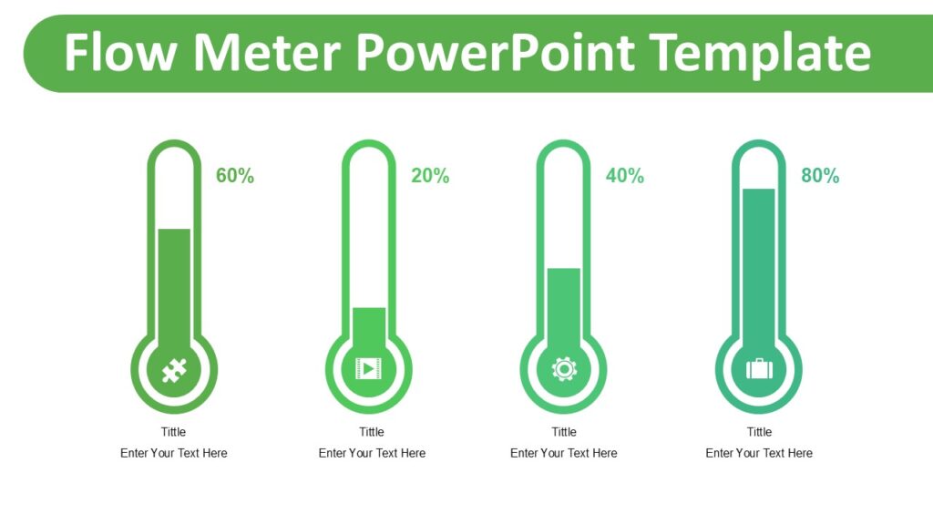 Flow Meter PowerPoint Template : 100% Editable PPTx