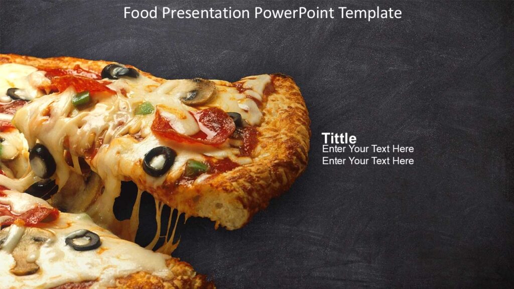 Food Presentation PowerPoint Template : 100% Editable PPTx