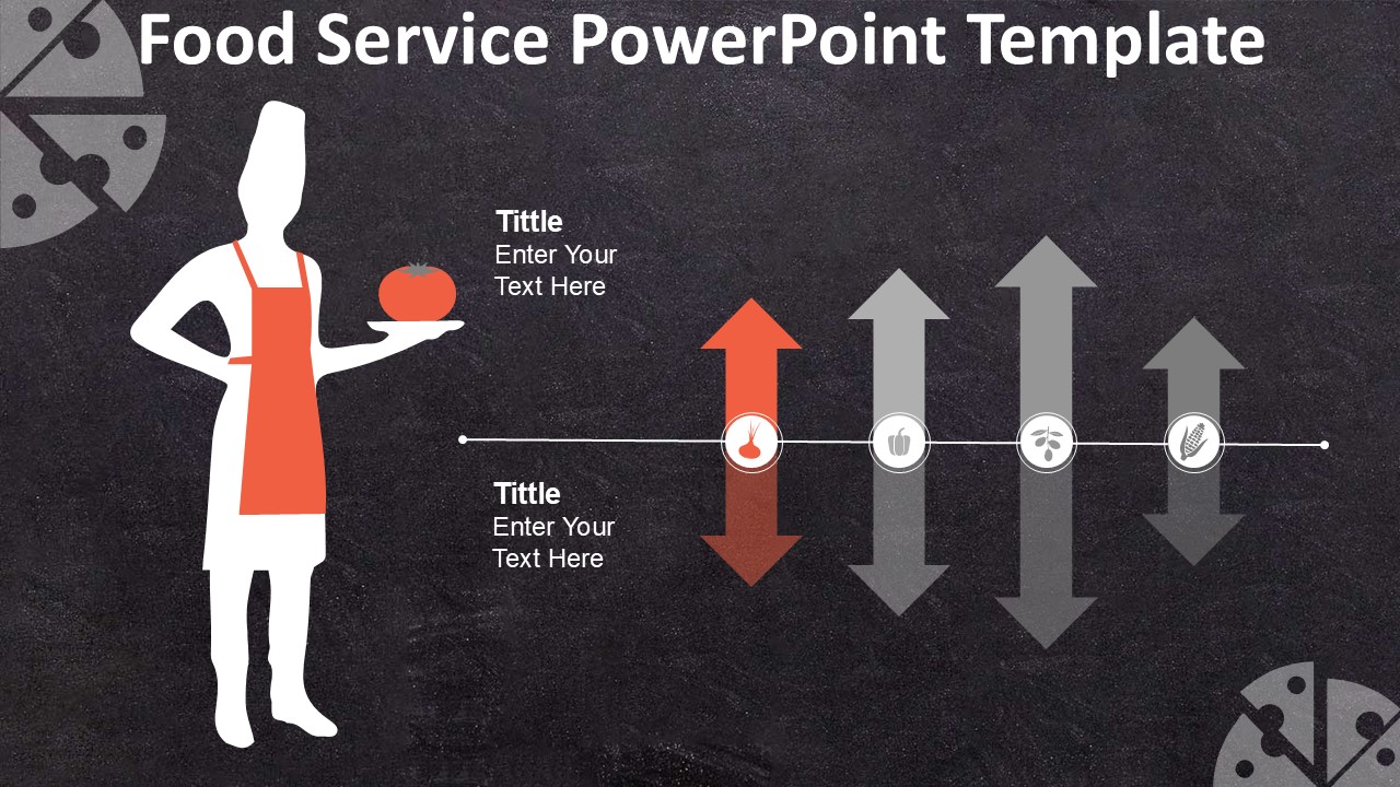 Food Service PowerPoint Template : 100% Editable PPTx