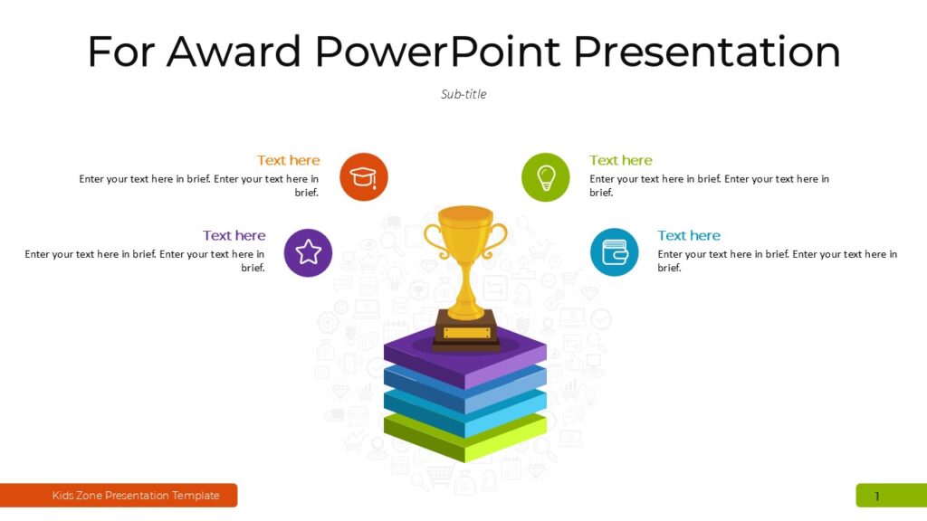 For Award PowerPoint Presentation : 100% Editable PPTx