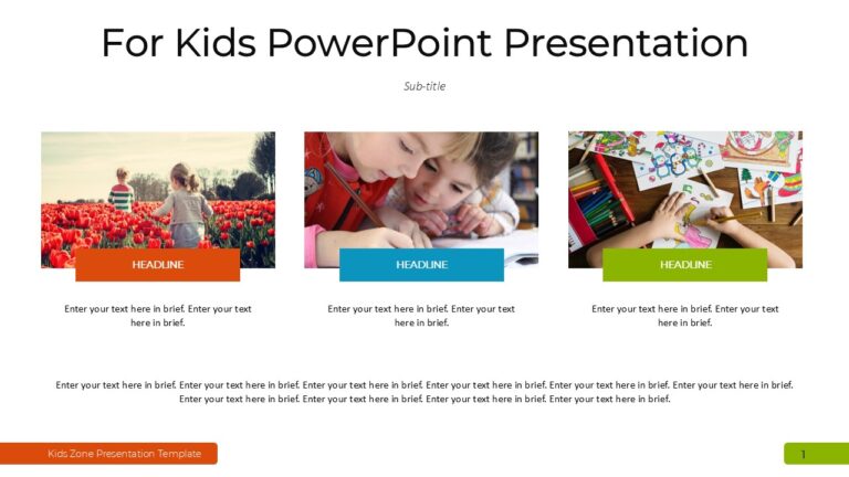 For Kids PowerPoint Presentation - PPTUniverse