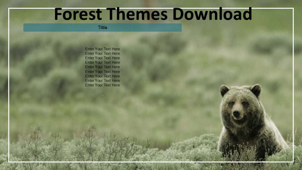Forest Themes Download - PPTUniverse