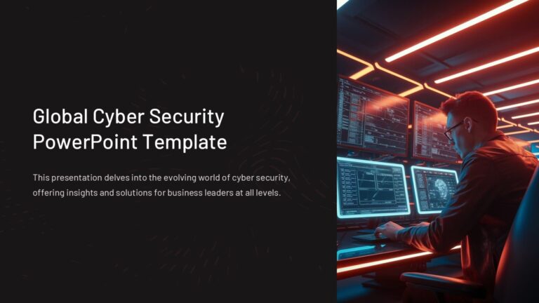 Global Cyber Security PowerPoint Template - PPTUniverse
